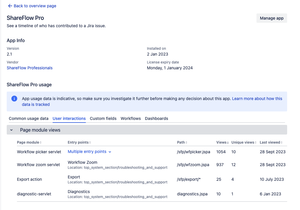 Explore App Usage | Administering Jira applications Data Center and Server 9.11 | Atlassian ...