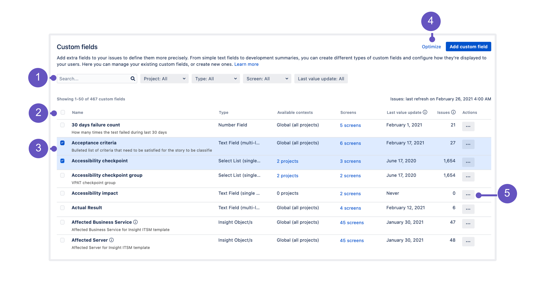 Managing Custom Fields Administering Jira Applications Data Center