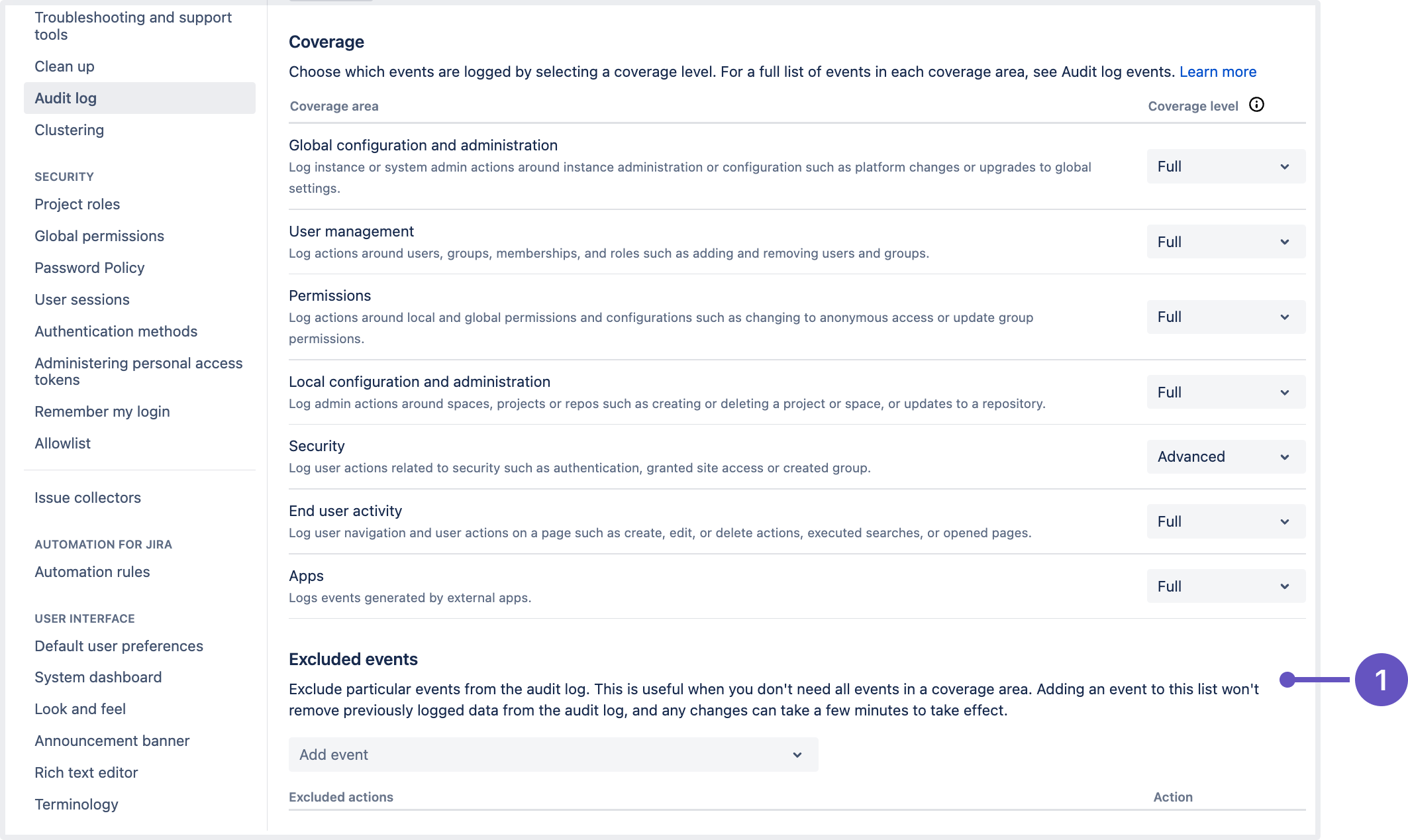 Auditing In Jira Administering Jira Applications Data Center And Server 9 5 Atlassian
