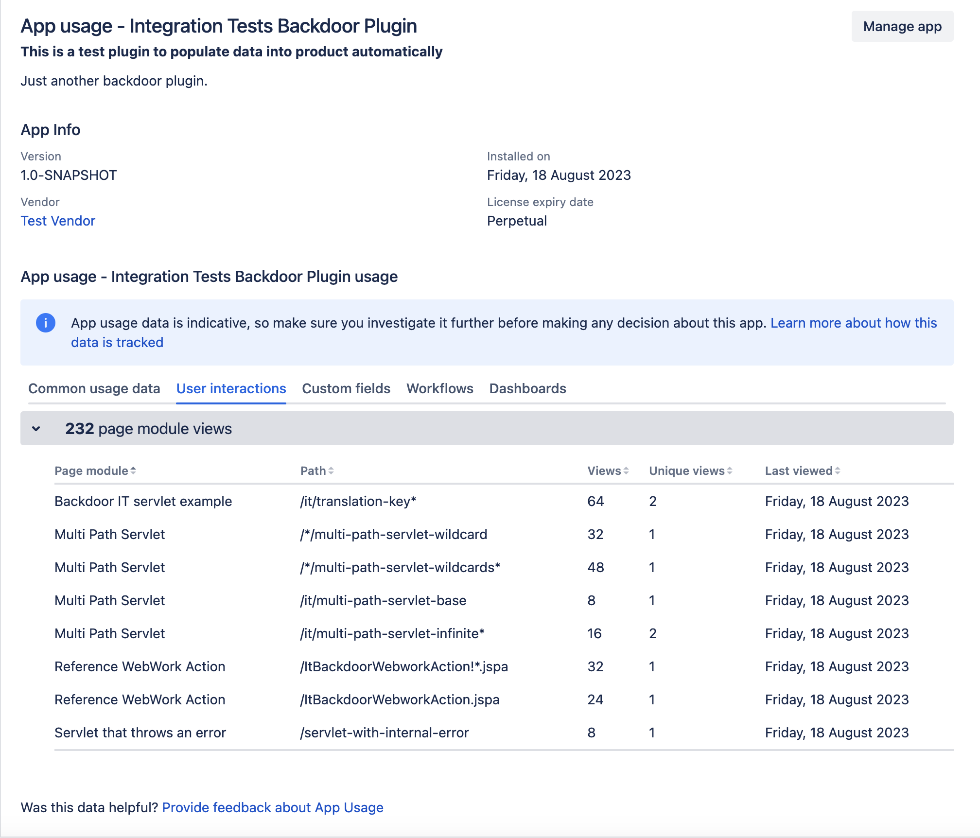 Explore App Usage | Administering Jira applications Data Center and Server 9.5 | Atlassian ...