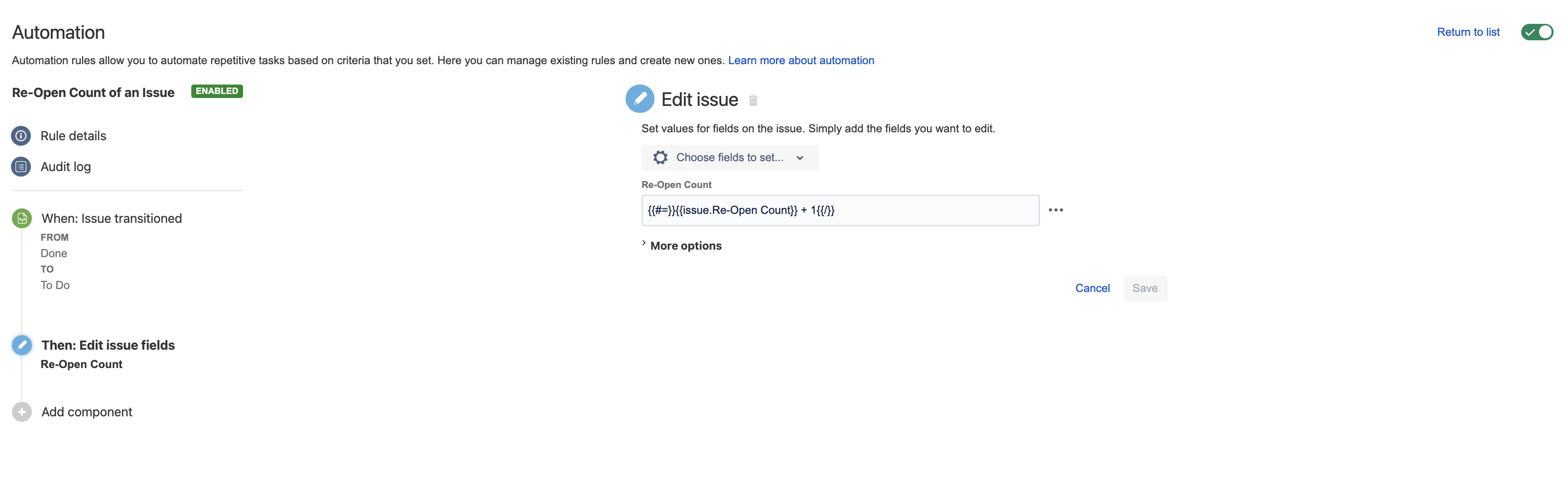 How To Count The Number Of Times An Issue Was Reopened Using Automation For Jira Automation