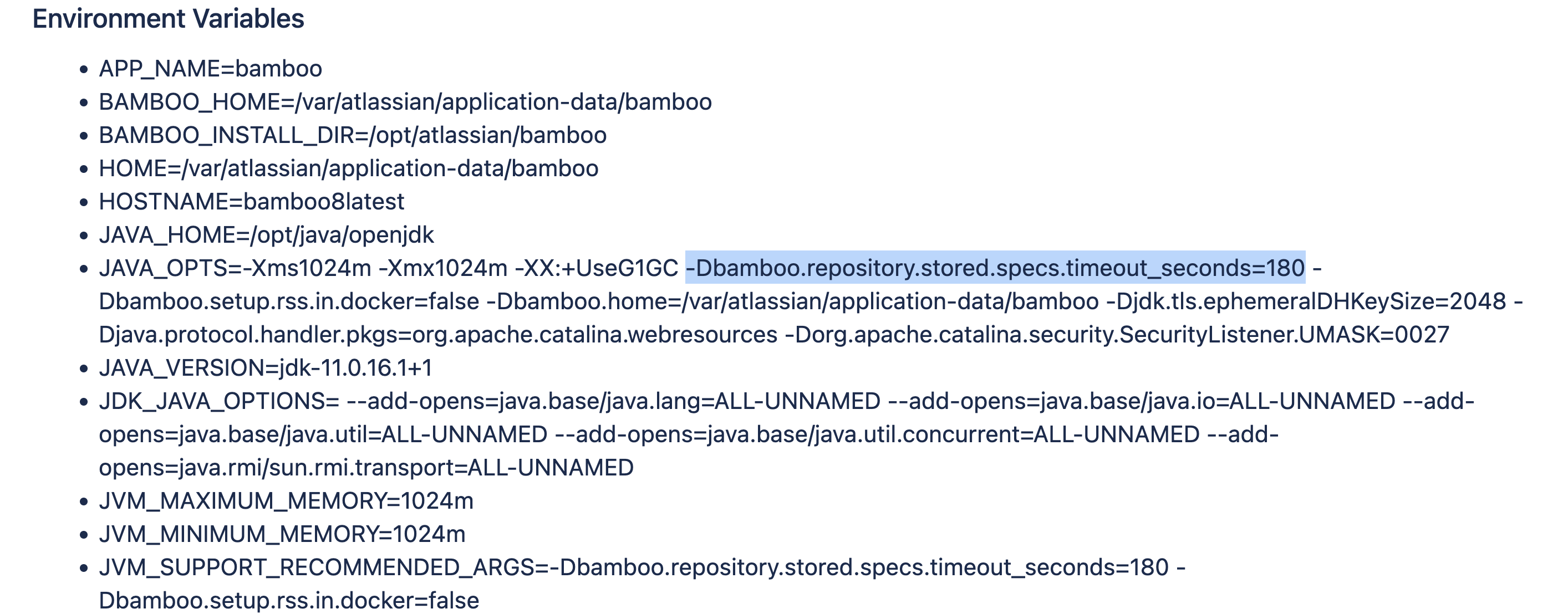 Bamboo repository-stored specs scan fails with "ProcessTimeoutException: process timed out ...