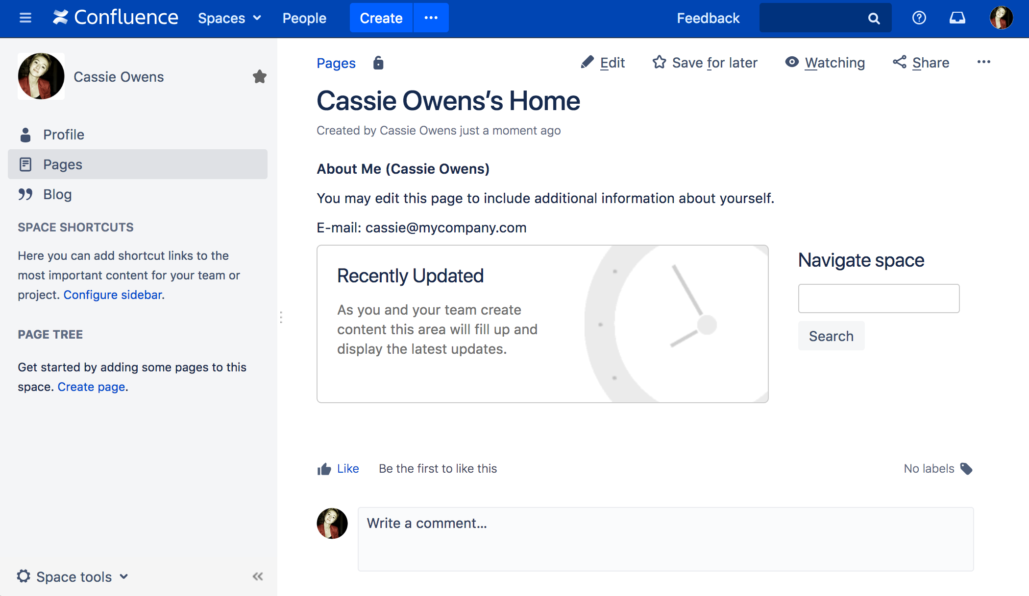 Create Your Personal Space Confluence Data Center And Server 7 12 