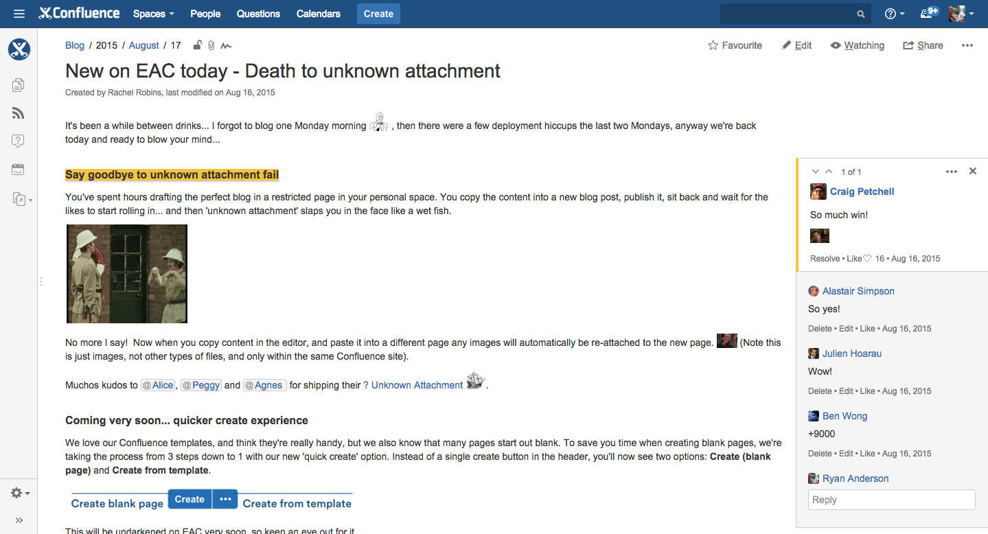 Confluence Blog Post Examples Confluence K15t Tips Blogging