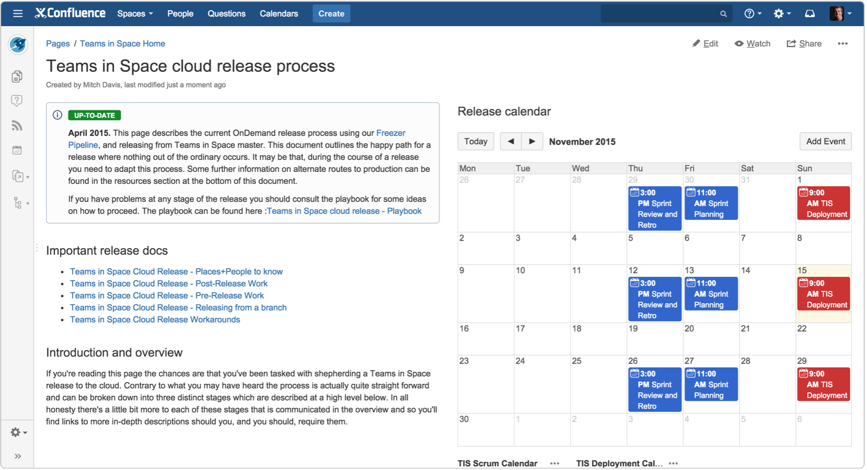 Confluence Technical Documentation Examples Docs