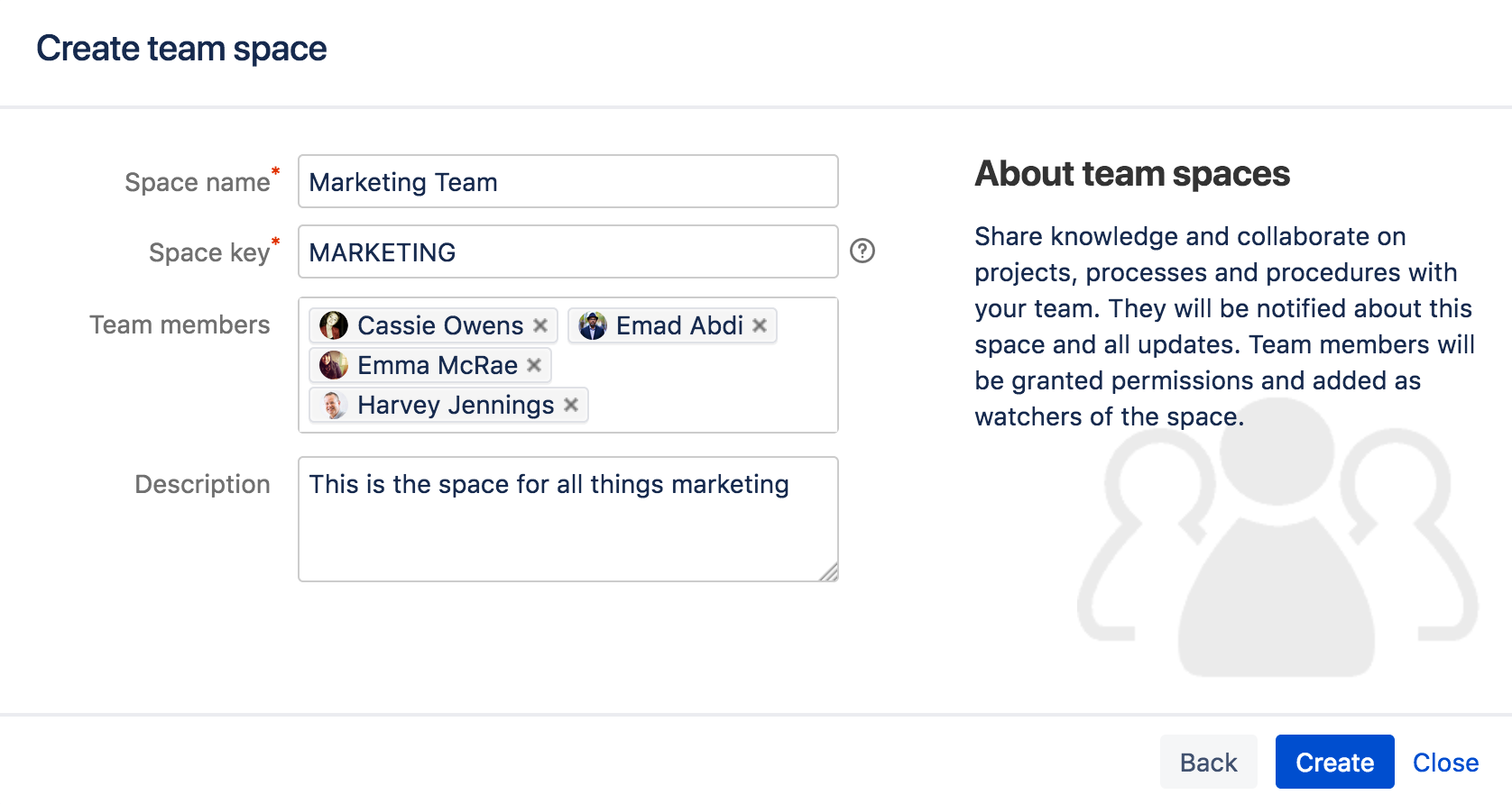 Create a Space | Confluence Data Center 10.0 | Atlassian Documentation