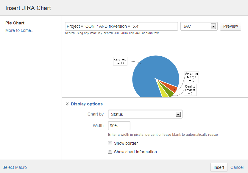 Jira Chart Macro - Atlassian Documentation