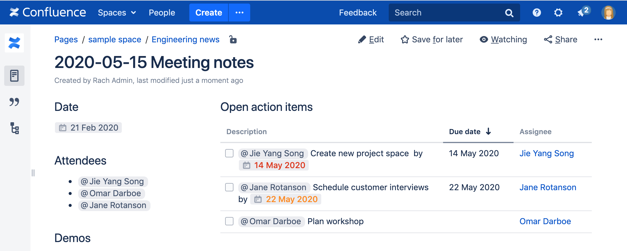 Task Report Macro | Confluence Data Center and Server 8.0 | Atlassian Documentation