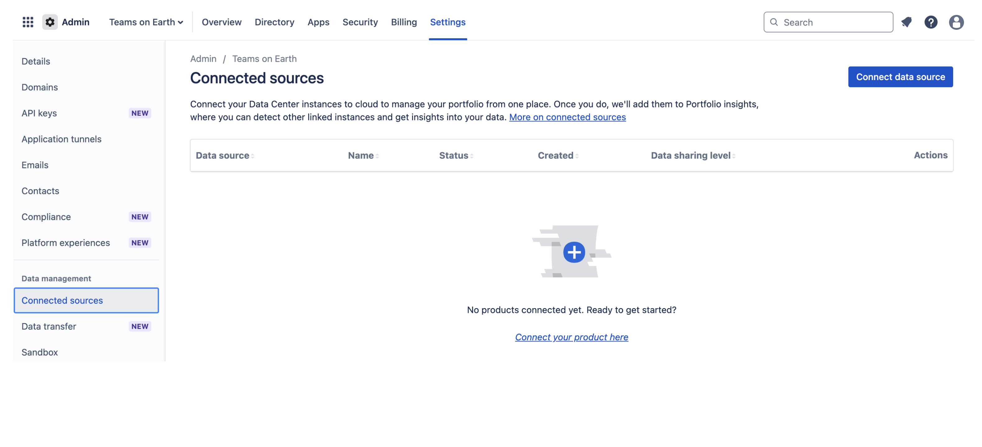 Connect your cloud org to the Atlassian Guard Premium integration for Data Center (beta) app ...