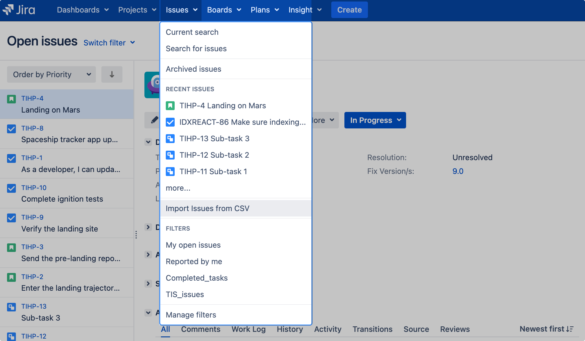 Creating Issues Using The CSV Importer Jira Core Data Center And 