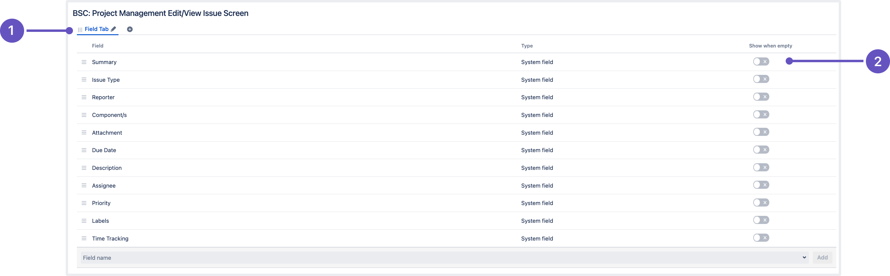 Customizing the issues in a project | Jira Core Data Center 9.12 | Atlassian Documentation