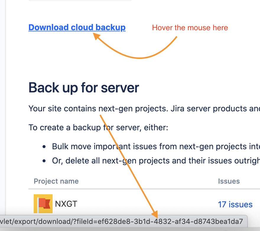 Download Large Jira Backup Files Using CURL Jira Atlassian 