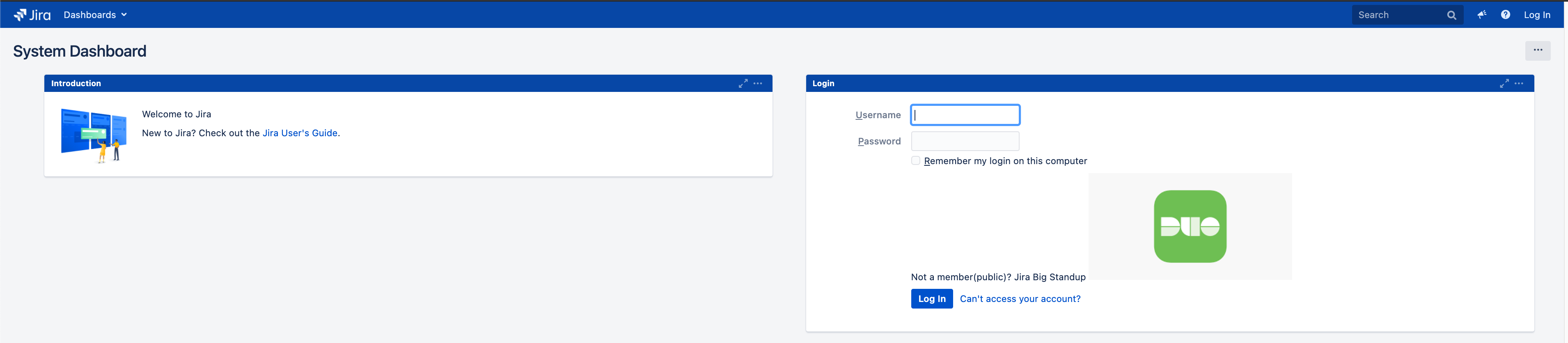 Login Gadget Escapes Html Tags Upon Invalid Login Jira Atlassian Documentation