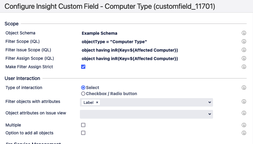 Automatically Show Insight Referenced Object Attribute Values On Jira Issue And Based On 