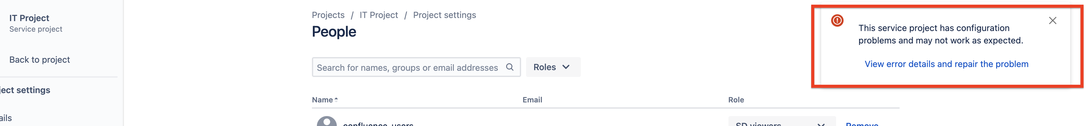 Getting The User To Run Automation Rules Is Misconfigured Error For Jira Service Management