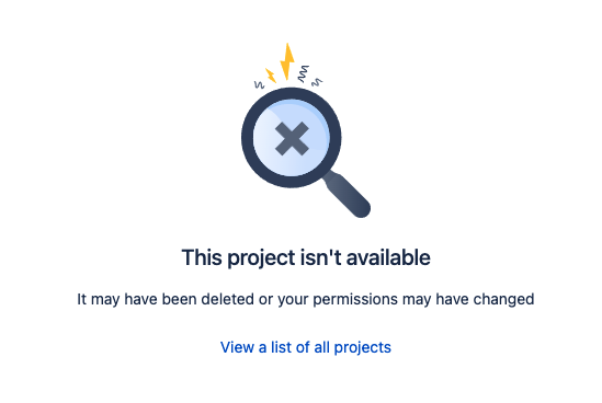 Getting Error This Project Isnt Available” Or Project Cannot Be Found” Or Infinite Loading