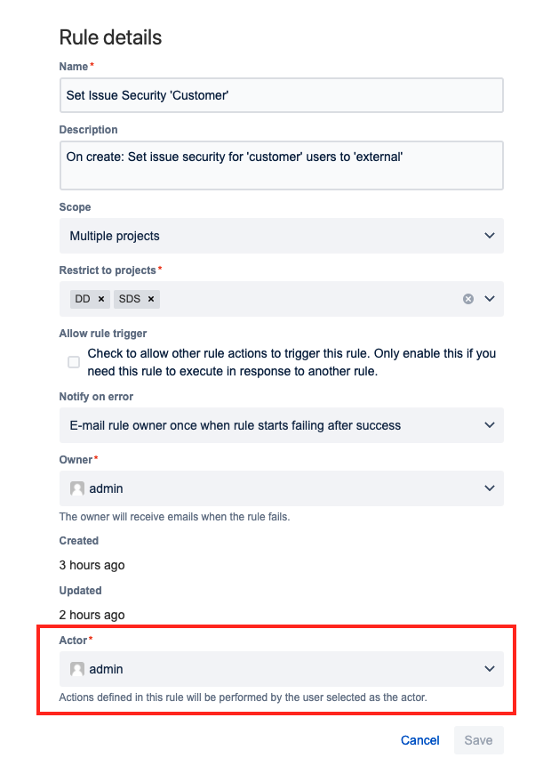 Automation Rule Setting Issue Security Level Fails Jira Atlassian Documentation