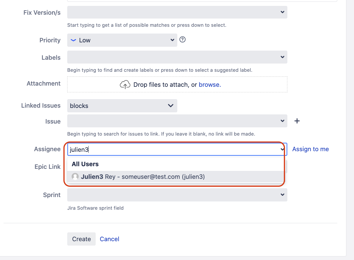 Group Members Are Not Found In The User Picker Assignee Field Or When
