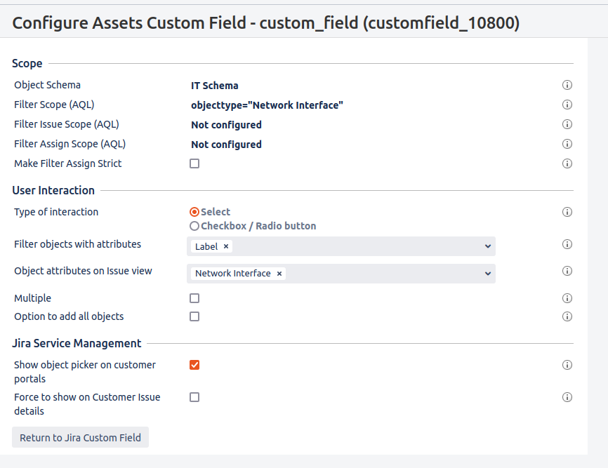 How To Exclude Objects From Asset Field Selection Jira Atlassian