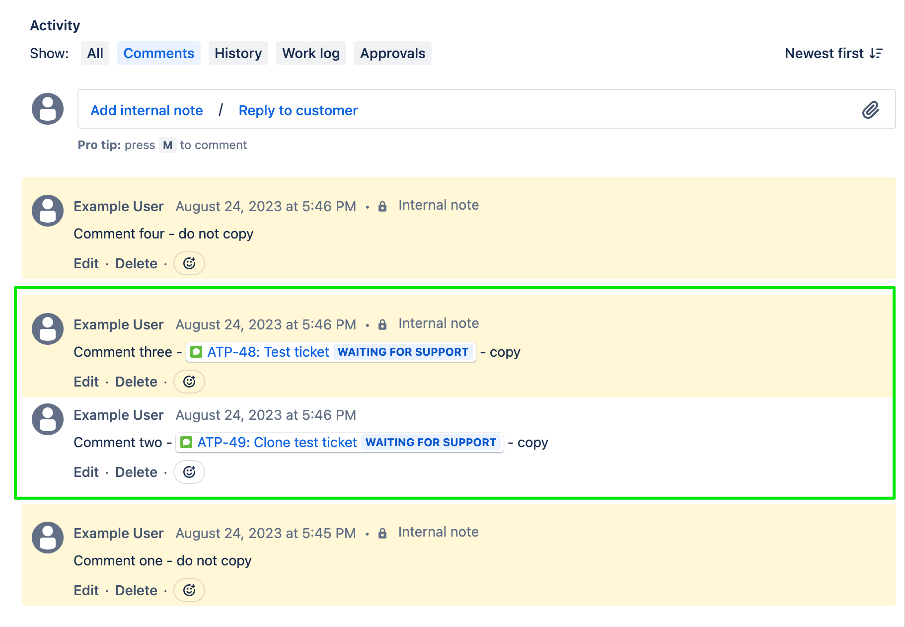 Add Comments That Match Specific Text To Issues Jira Atlassian