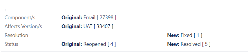 Component And Or Affected Version Field Values Removed After
