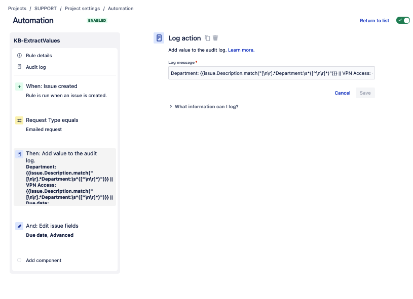 How To Parse Issues Description Using Automation Jira Atlassian