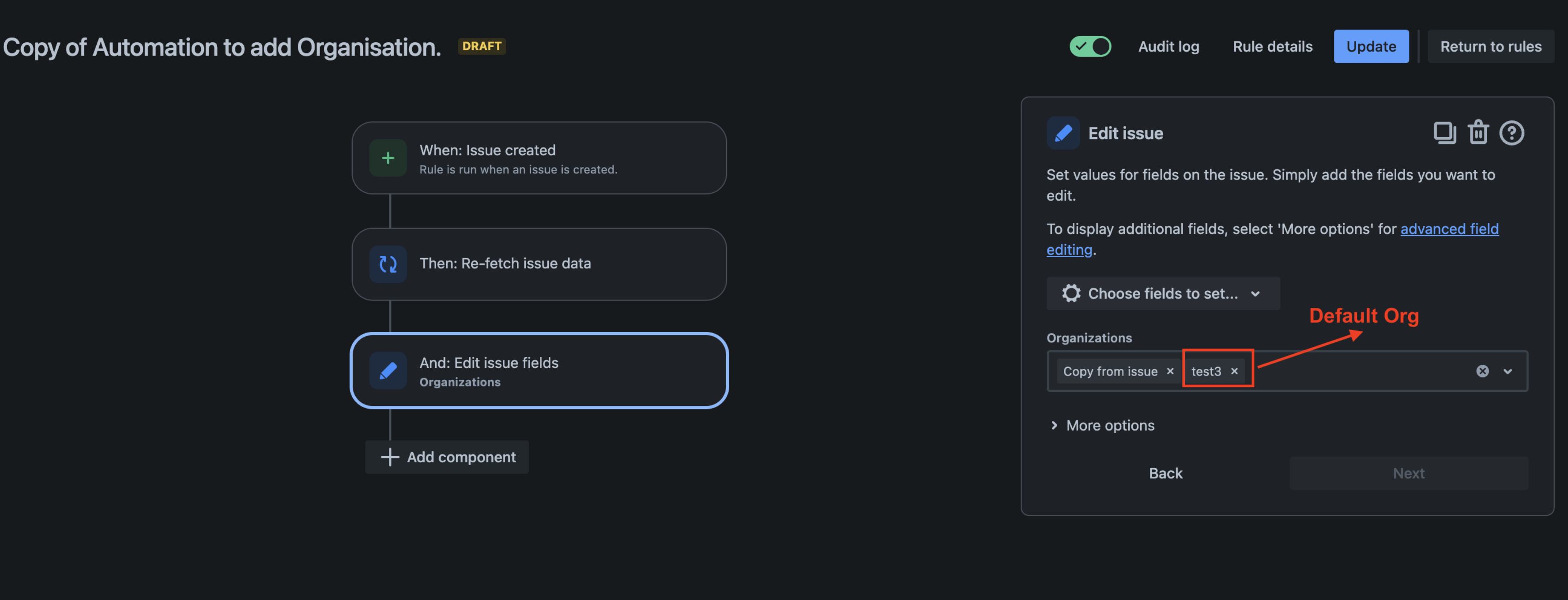 Automation: Set default Organizations and Request Participants in Service requests | Jira ...