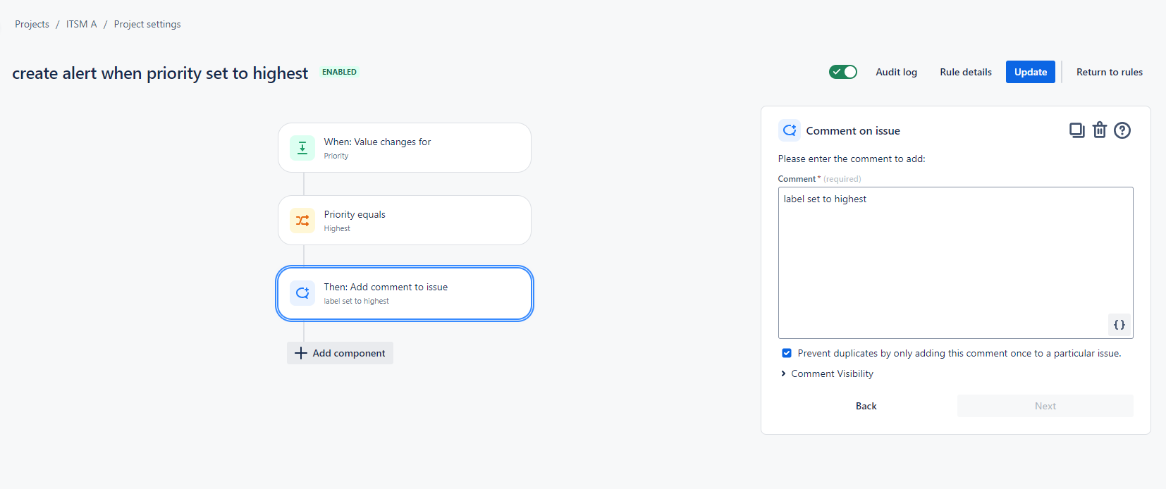 How to create Opsgenie Alert for a specific Priority value or other fields using Automation ...