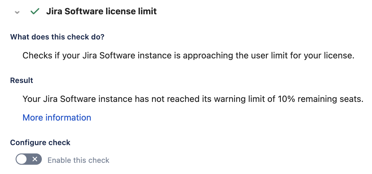 Health Check Jira License Limit Jira Atlassian Documentation