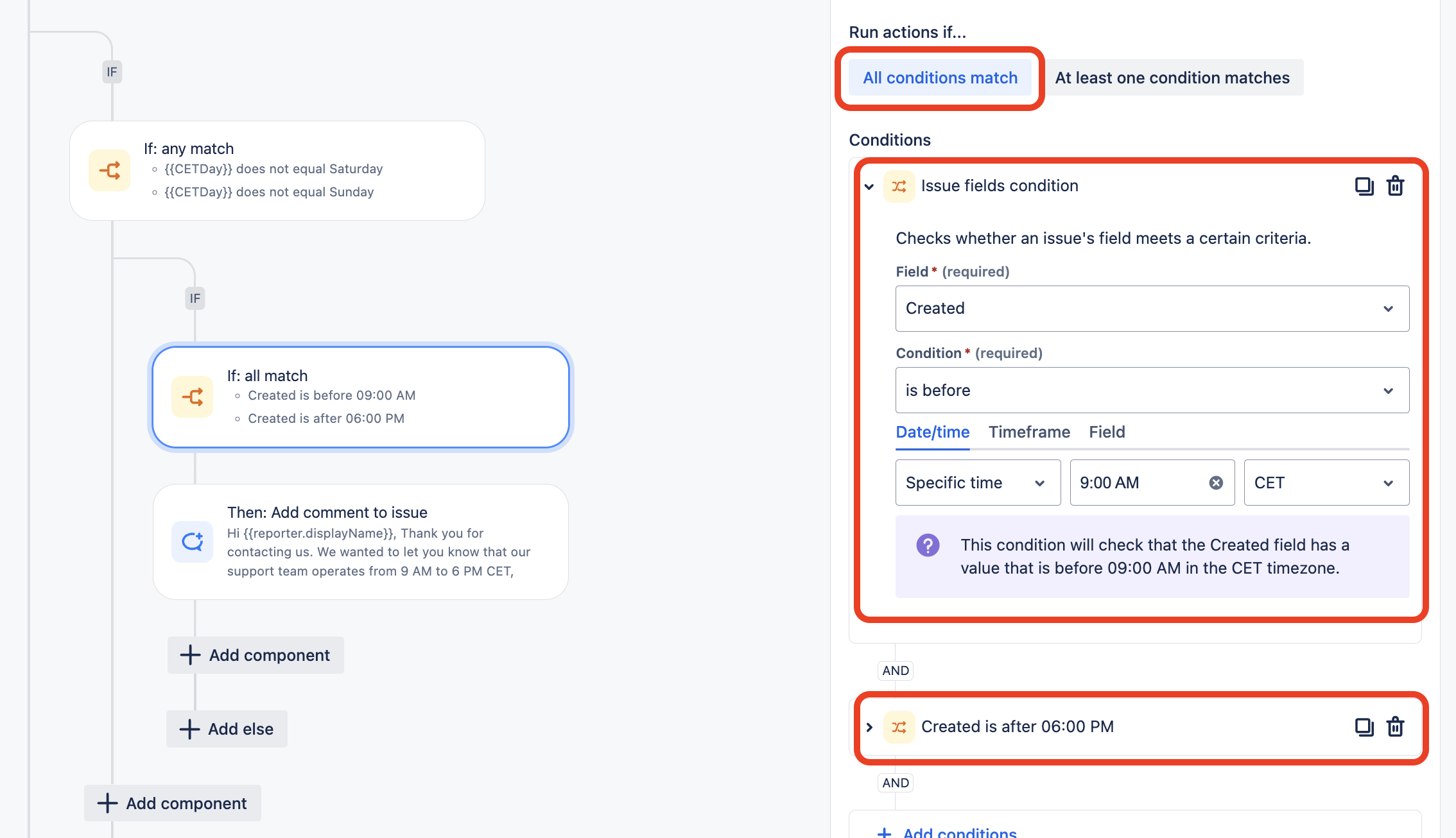 Use Jira Automation to take certain actions on the tickets created ...