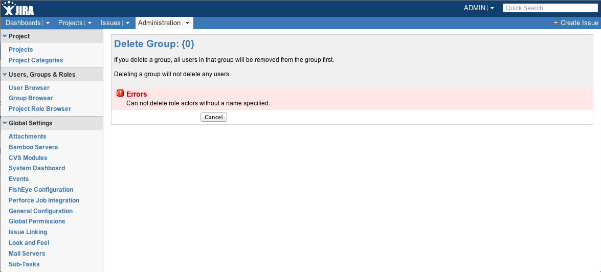 Remove A Jira Group That Has No Name Jira Atlassian Documentation
