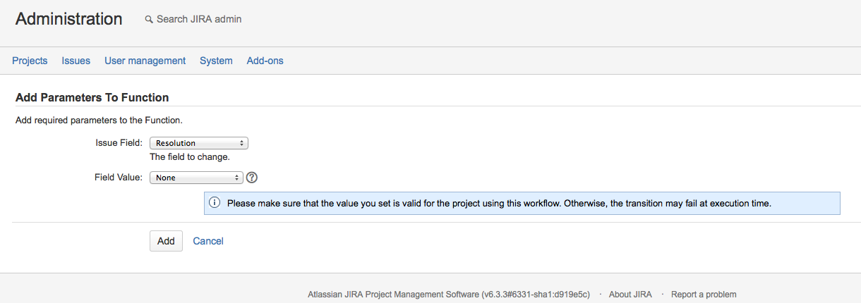 Clear The Resolution Field When An Issue Is Reopened In Jira Server