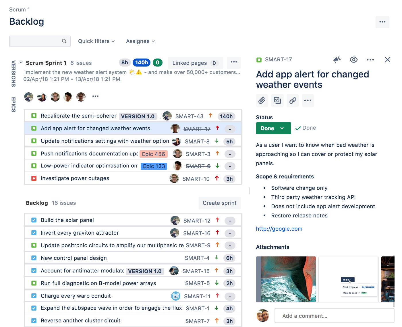 Jira Template Issue