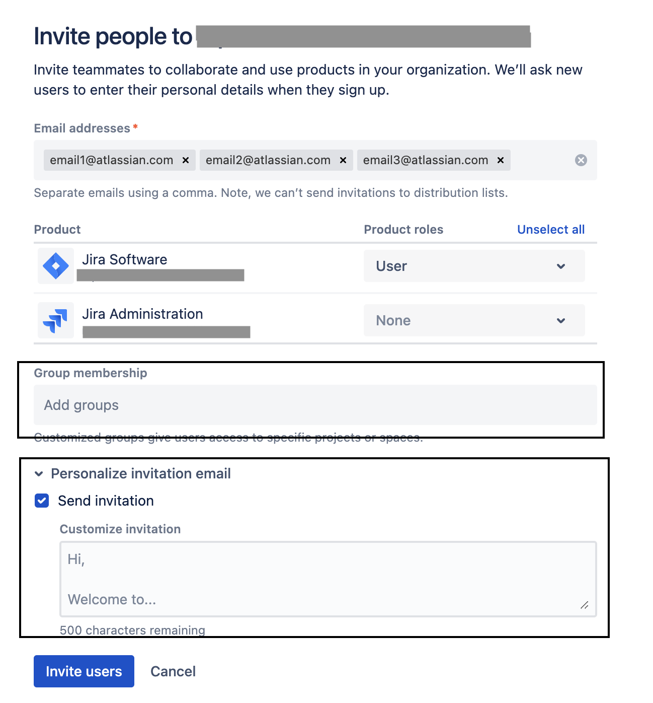 Bulk Create Users In Atlassian Cloud Ui Using User Invite Migration Atlassian Documentation