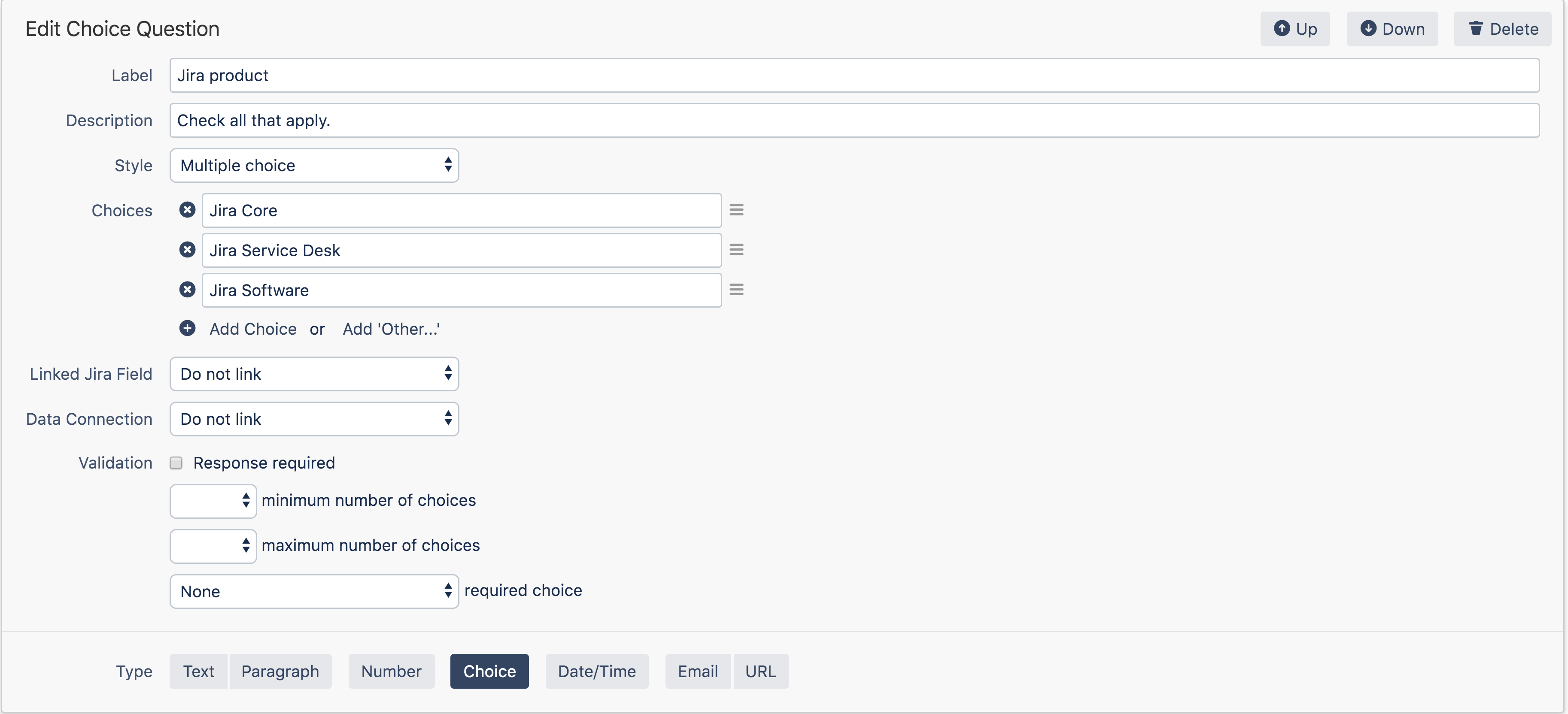 Legacy form builder overview | Atlassian Support | Atlassian Documentation